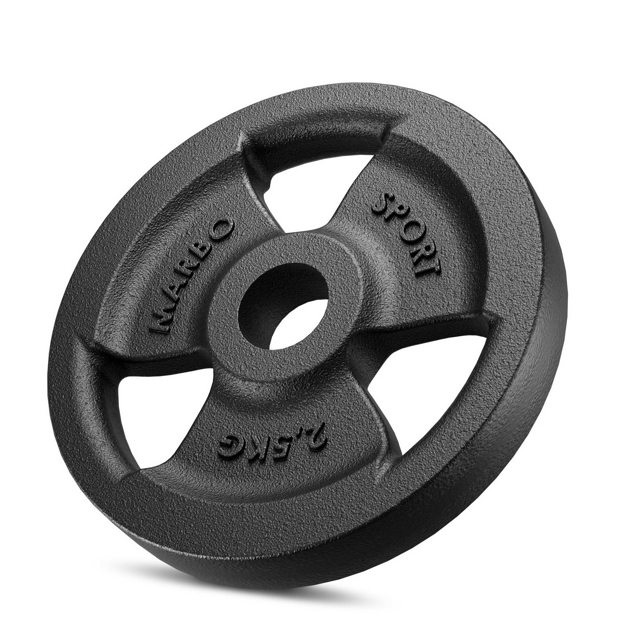Tri Grip Hantelscheibe Guss 2 5 Kg Mit 31 Mm Bohrung MW O2 5 kier